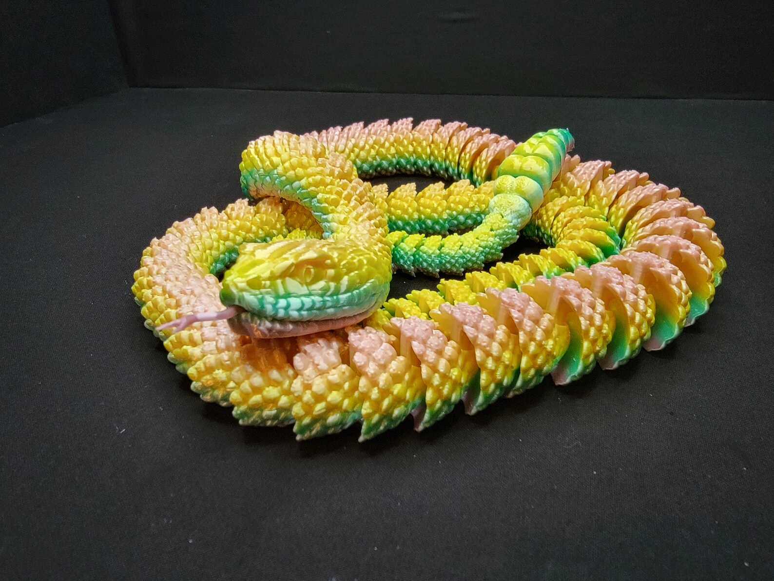 3D Printed Articulating Flexi Snakes rattlesnake/standard - Etsy