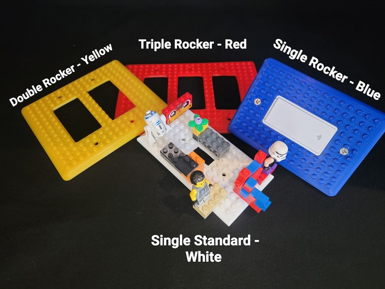 3D Printed Lego Light Switch Covers (standard Colors) - Etsy
