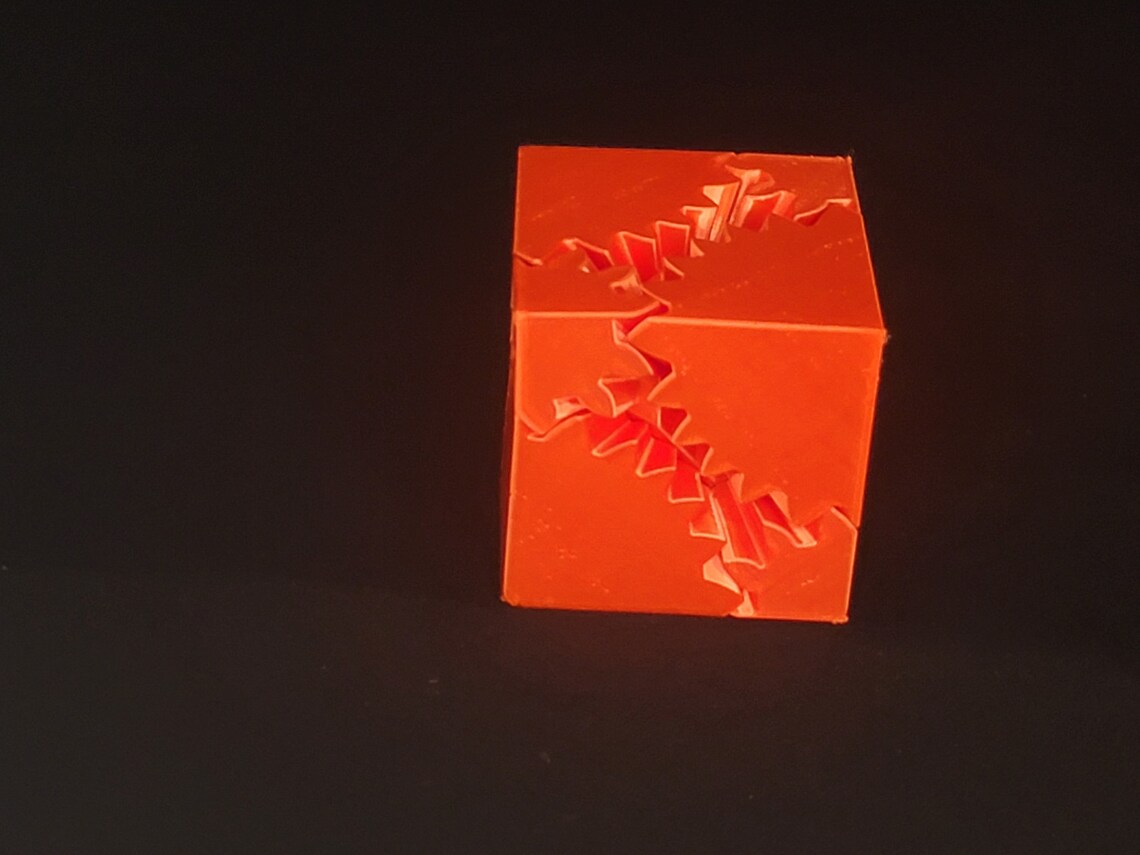 3D Printed Gear Cube Fidget (standard Colors) - Etsy
