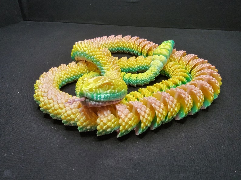 3D Printed Articulating Flexi Snakes (rattlesnake/standard) (specialty ...