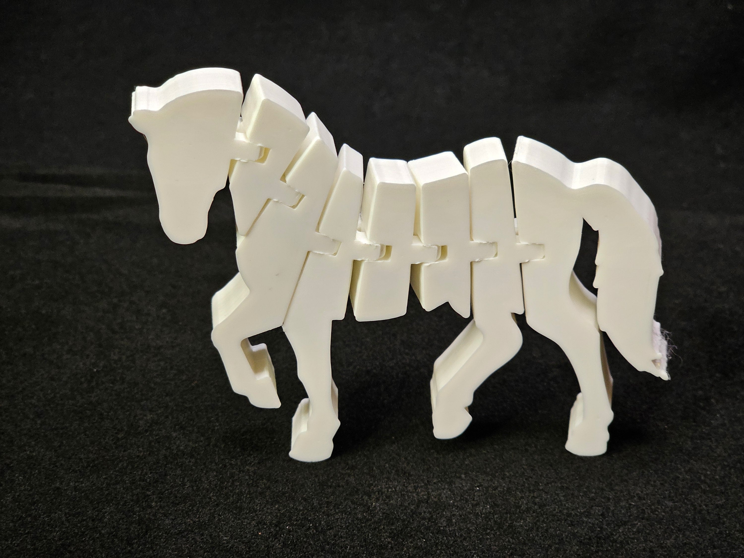 3D Printed Simple Flexi Horse (standard Colors) - Etsy
