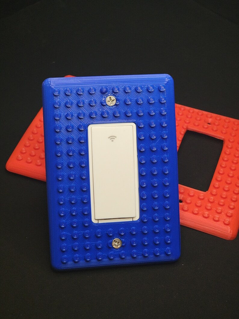 3D Printed Lego Light Switch Covers standard Colors - Etsy