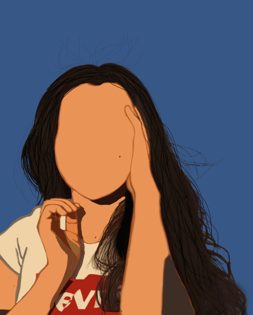 Digital Faceless Portrait Hicustom, Custom Portrait, Faceless Digital ...