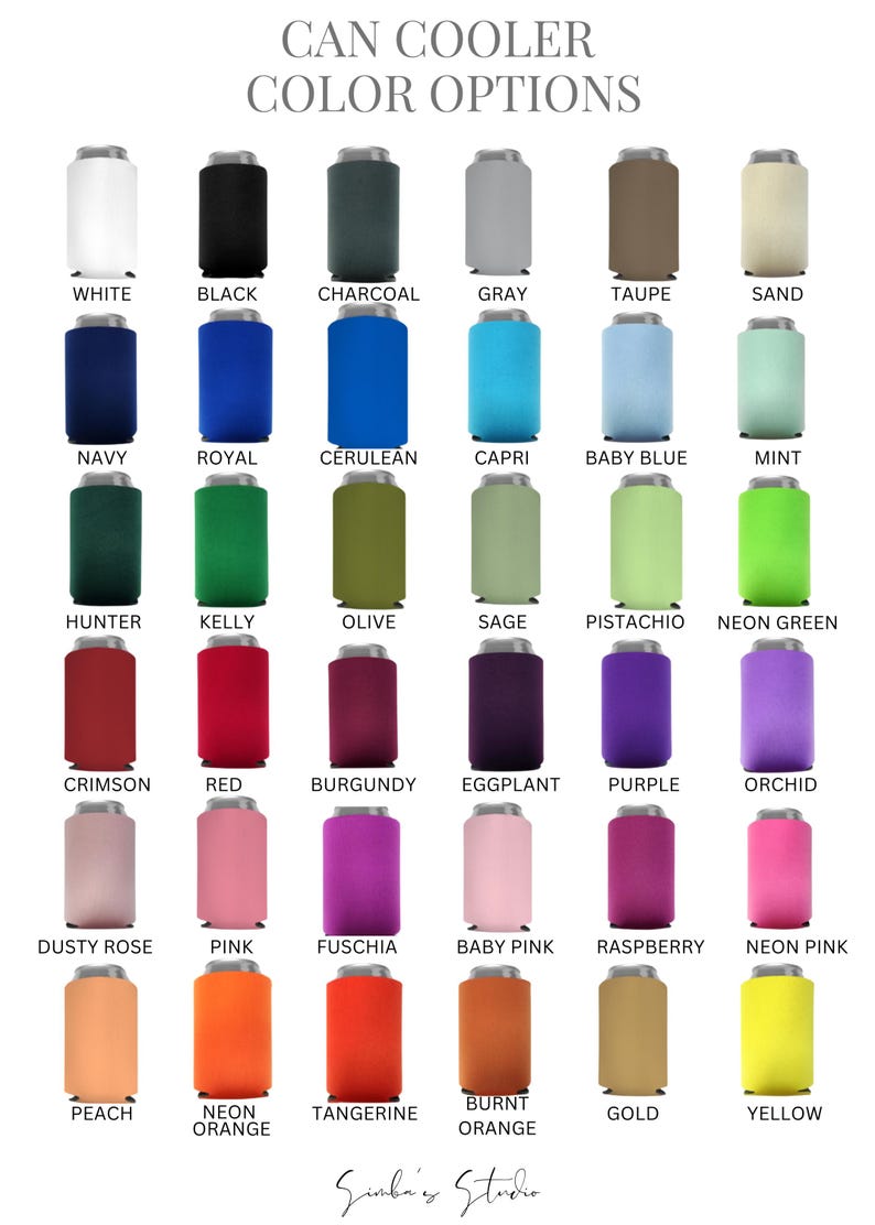 Custom Wedding Can Coolers – Personalized Wedding Favors - Etsy