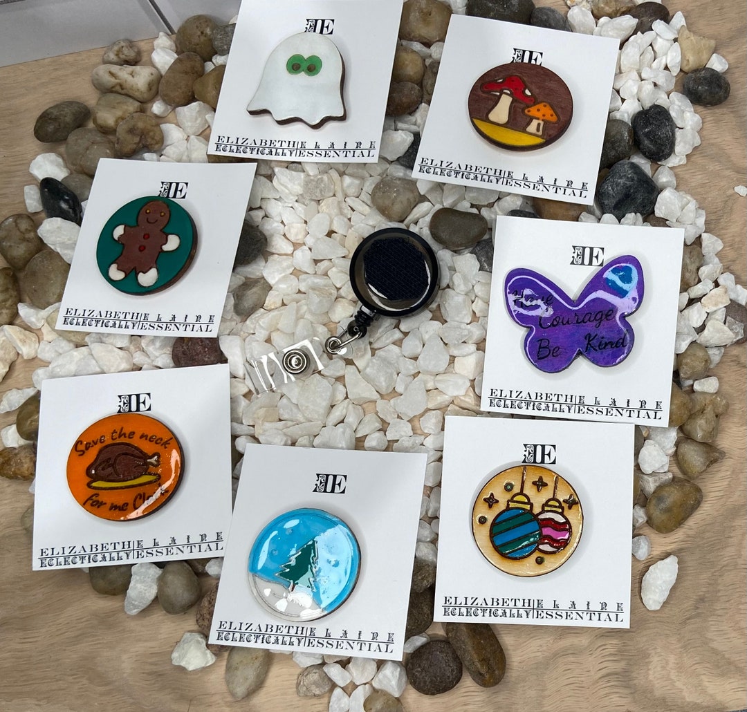 Velcro Interchangeable Badge Reel - Etsy