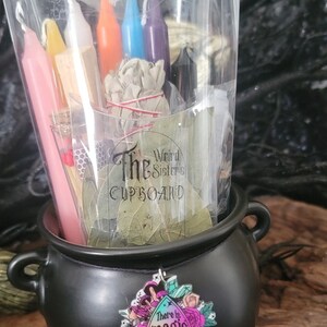 Fire Magic Beginner's Witch Kit in Ceramic Cauldron, Candle Magic ...