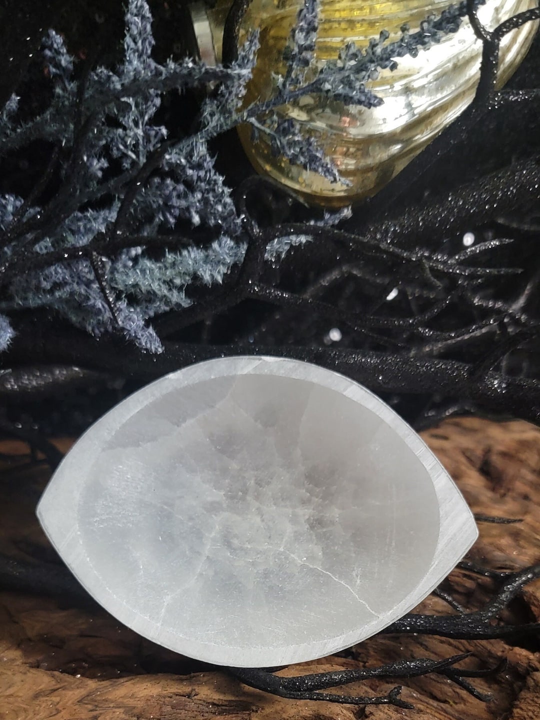 Selenite Evil Eye Crystal Bowl, Evil Eye Crystal Bowl , Eye Crystal ...