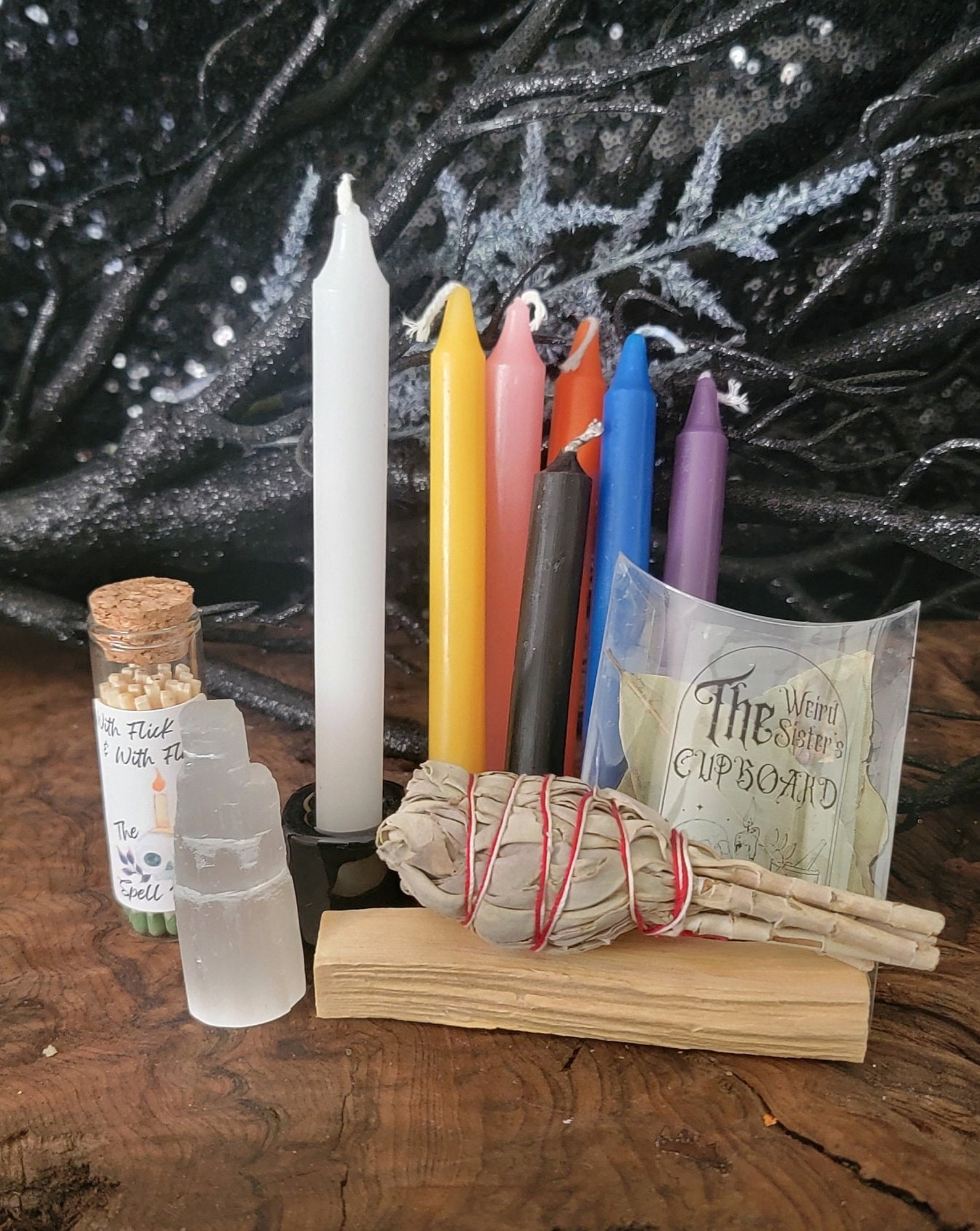 Fire Magic Beginner's Witch Kit in Ceramic Cauldron, Candle Magic ...