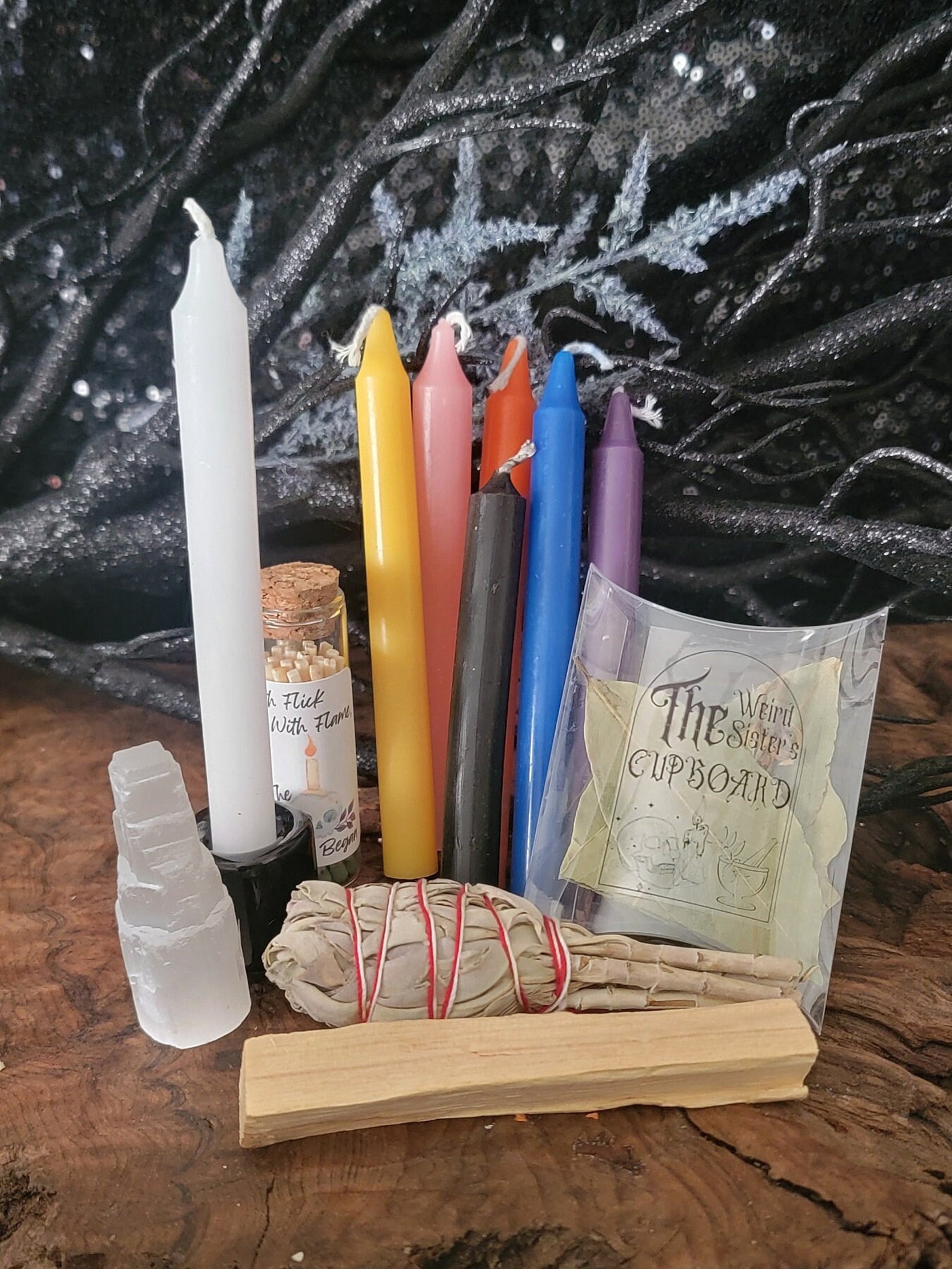 Fire Magic Beginner's Witch Kit in Ceramic Cauldron, Candle Magic ...