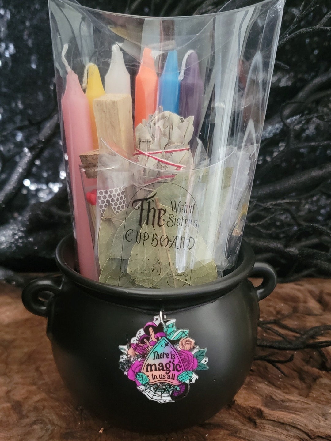 Fire Magic Beginner's Witch Kit in Ceramic Cauldron, Candle Magic ...
