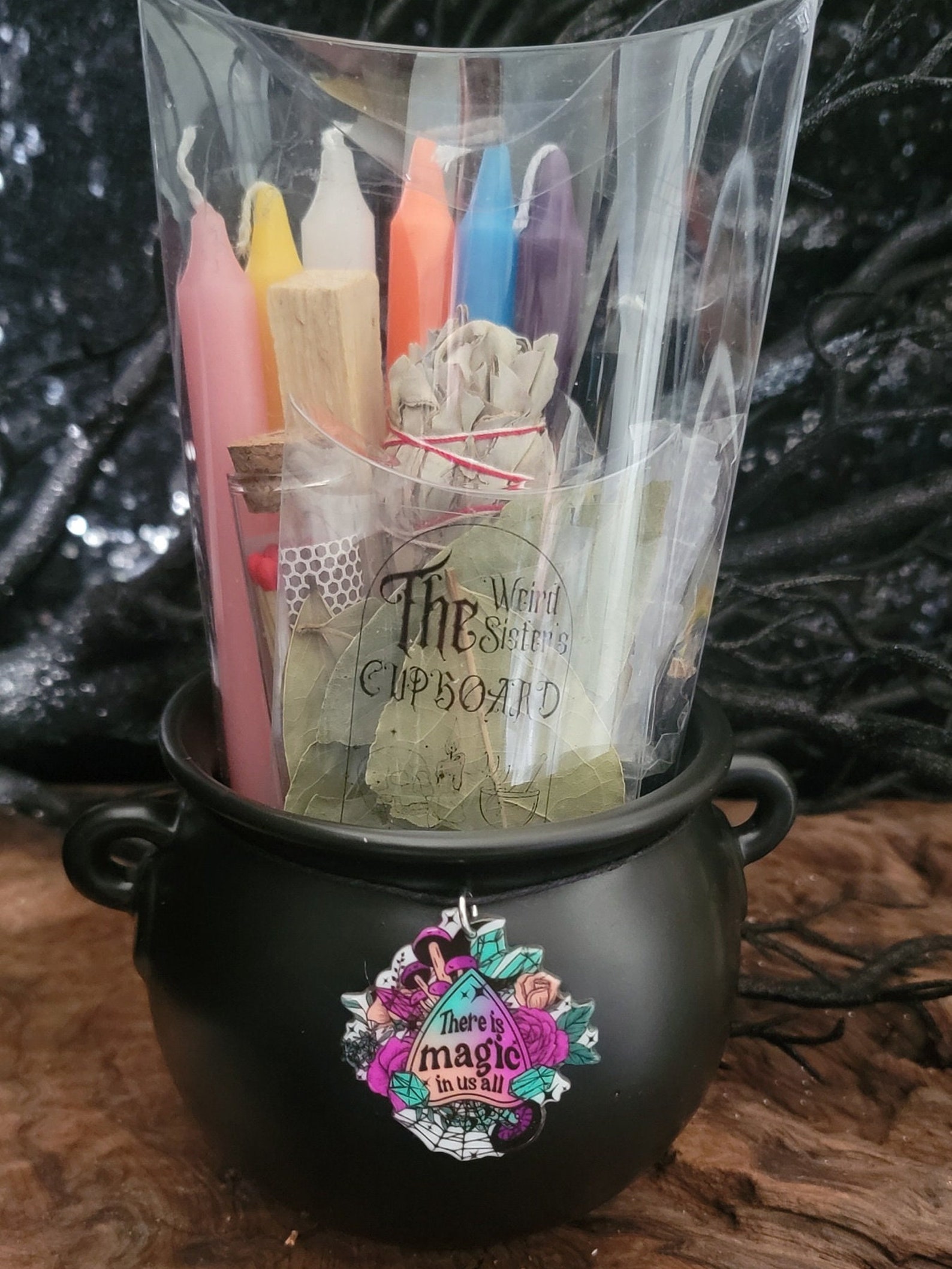 Fire Magic Beginner's Witch Kit in Ceramic Cauldron, Candle Magic ...