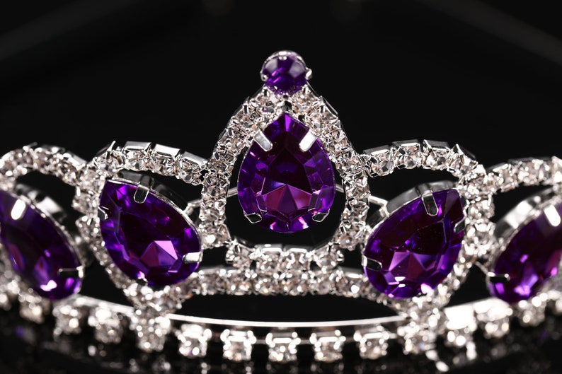 Audrey Descendants Crown Purple Tiara Girls Princess Crown - Etsy