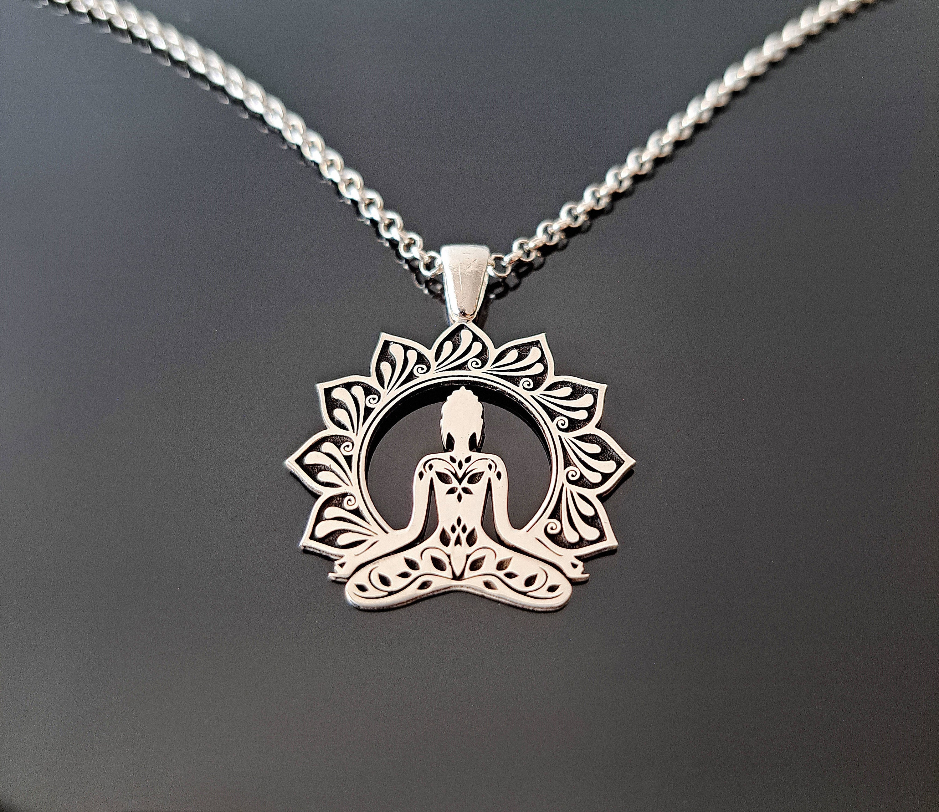 Buddha Zen Necklace | 925 Sterling Silver | Buddha Pendant | Buddha ...