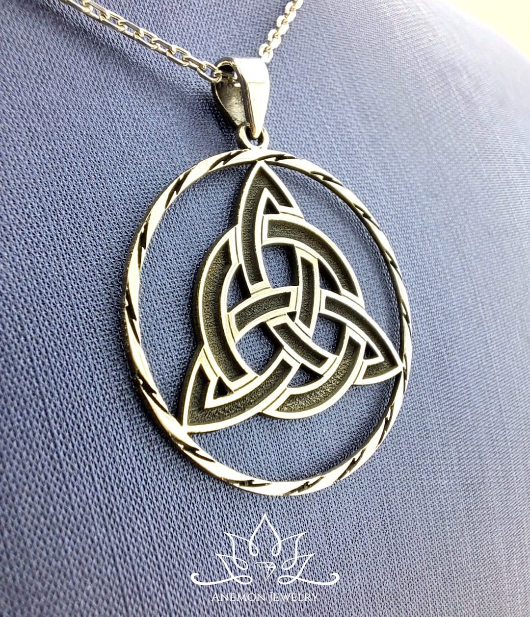Celtic Rope Trinity Necklace | 925 Sterling Silver | Celtic Rope ...