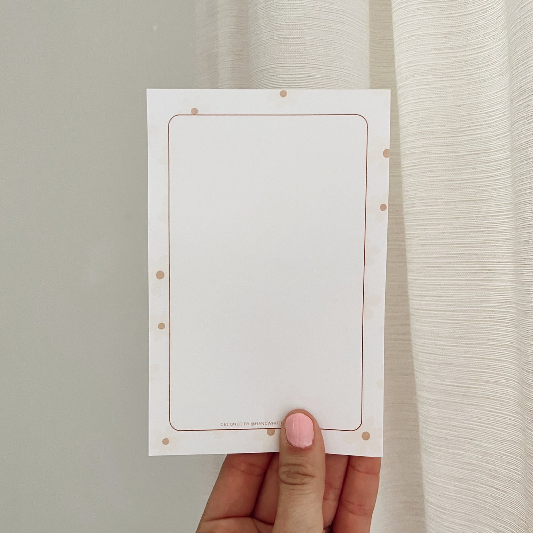 Mini Daisy Notepad 4x6 Blank Notepad Daisy Notepad 4x6 - Etsy