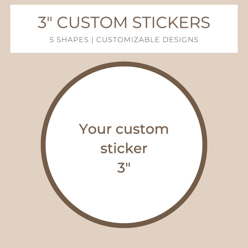 3 Bulk Stickers, 3x3 Stickers, Custom Stickers, Create Your Own ...
