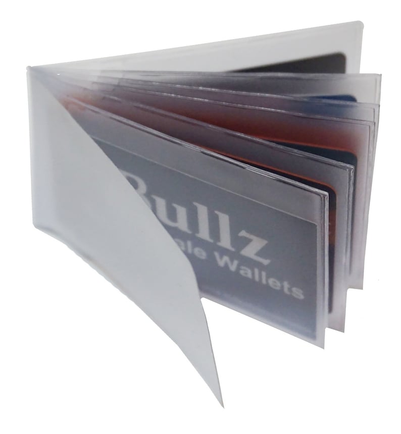 Wallets Inserts Pack of 2 Heavy Duty Vinyl 6 Pages Credit Card Wallet ...