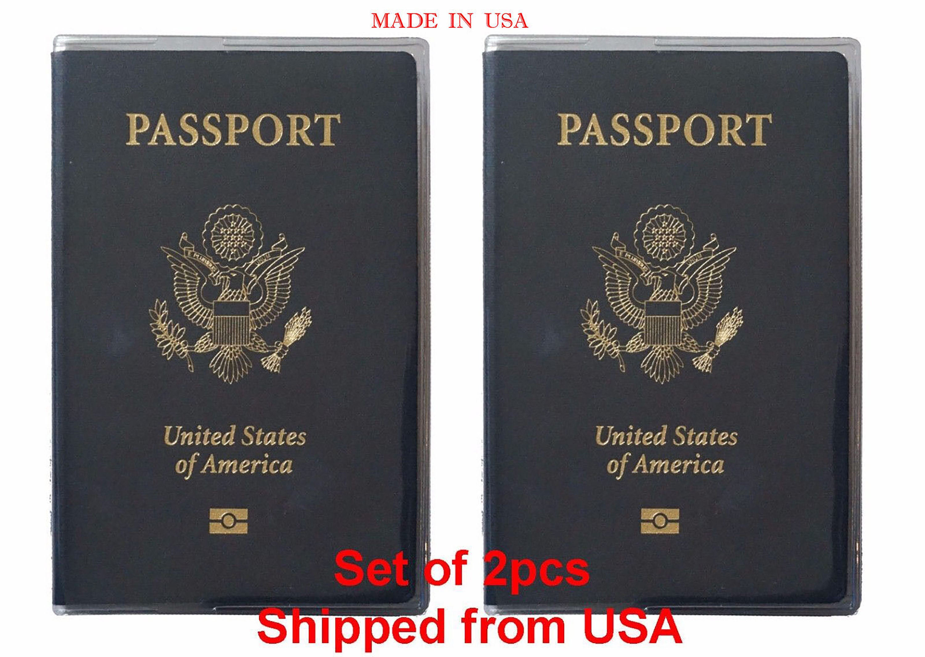 Heavy Duty Vinyl Material Clear Plastic Passport Cover Holder ...