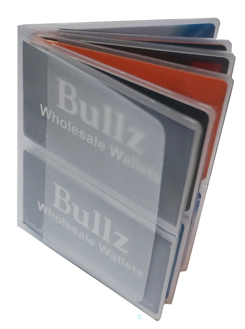 European Hipster Wallets Inserts Heavy Duty Vinyl 6 Pages Inserts Holds ...