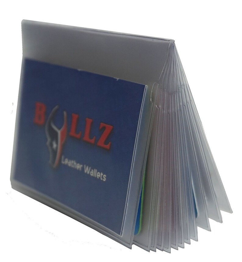 Bifold-trifold Wallets Inserts Heavy Duty Vinyl 12 Pages Inserts Holds ...
