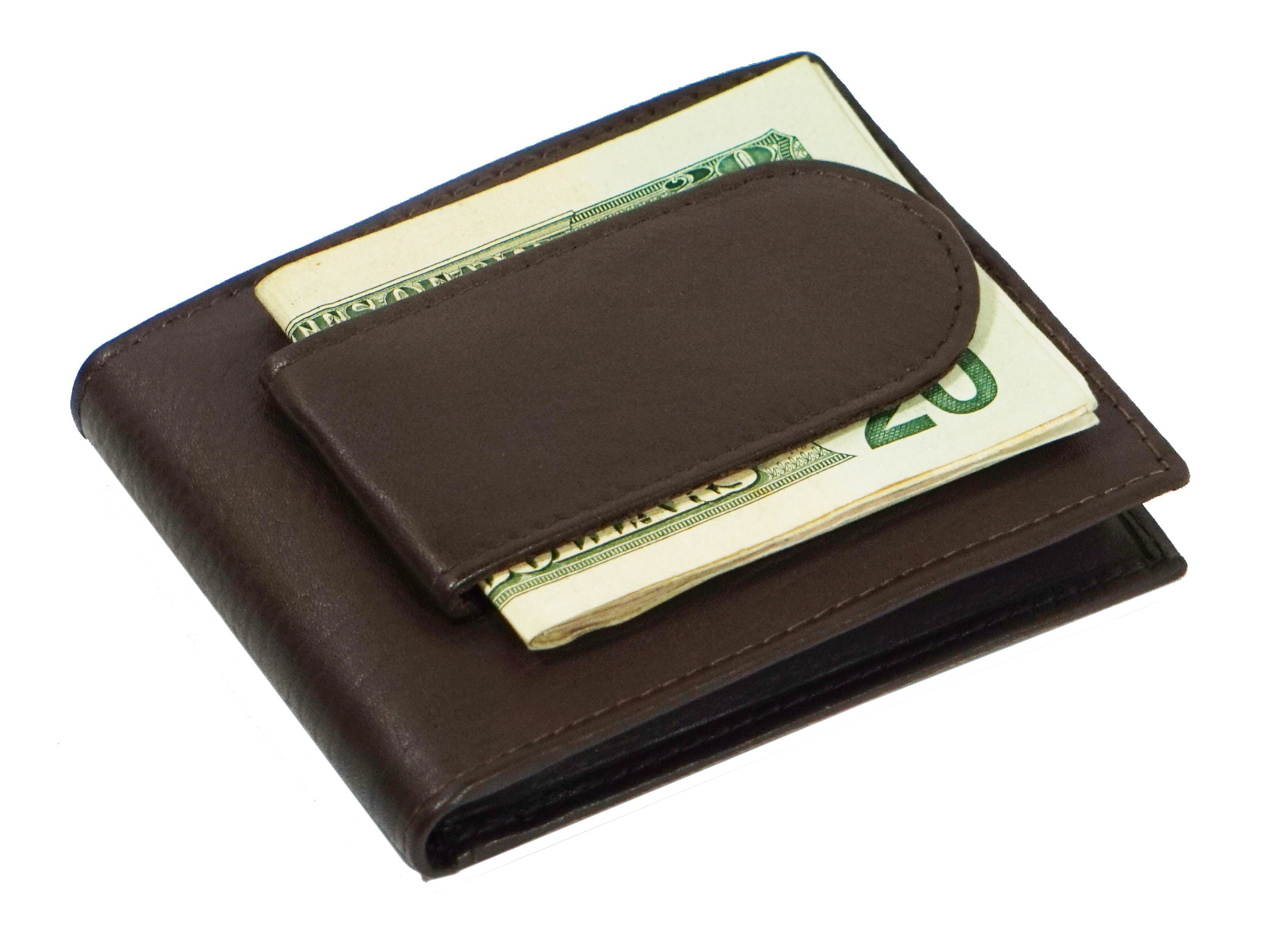 Bifold Front Pocket Minimalist Moeny Clip Wallet for Men Holds Upto 6 ...