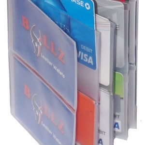 European Hipster Wallets Inserts Heavy Duty Vinyl 6 Pages Inserts Holds ...