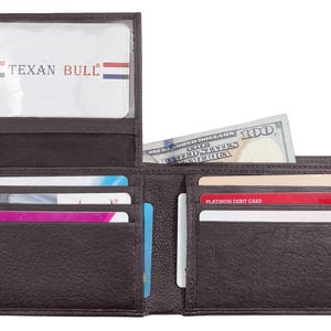 Texan Bull® RFID Signal Blocking Theft Protection Bifold Men's Wallet ...