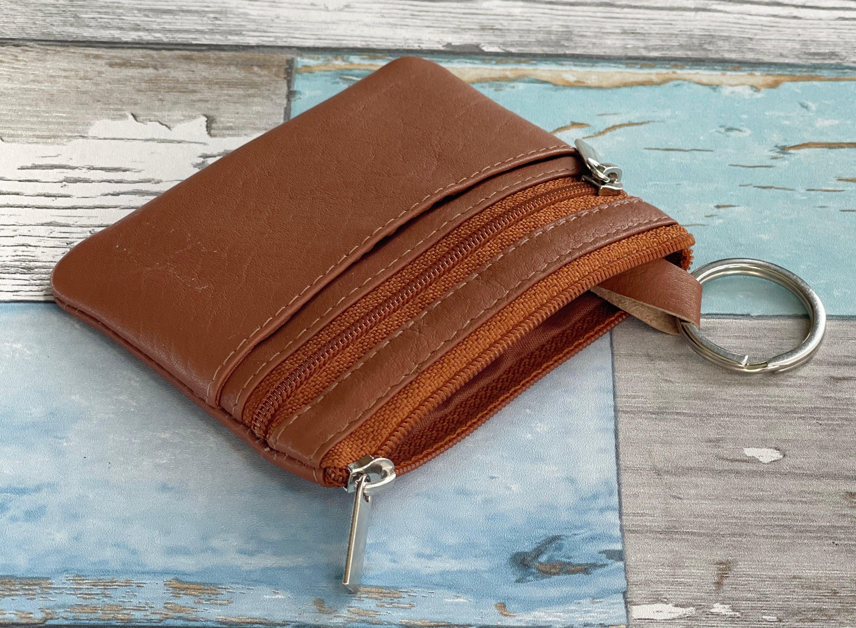 Leather Mini Coin Purse Zipper Handmade & Fair-trade Leather - Etsy