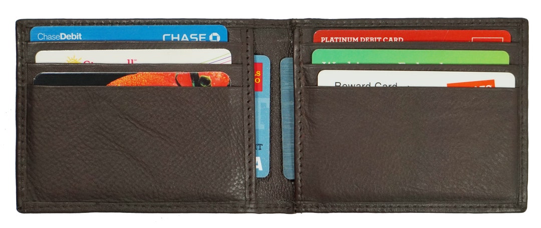 Bifold Front Pocket Minimalist Moeny Clip Wallet for Men Holds Upto 6 Credit Cards, ID and ...