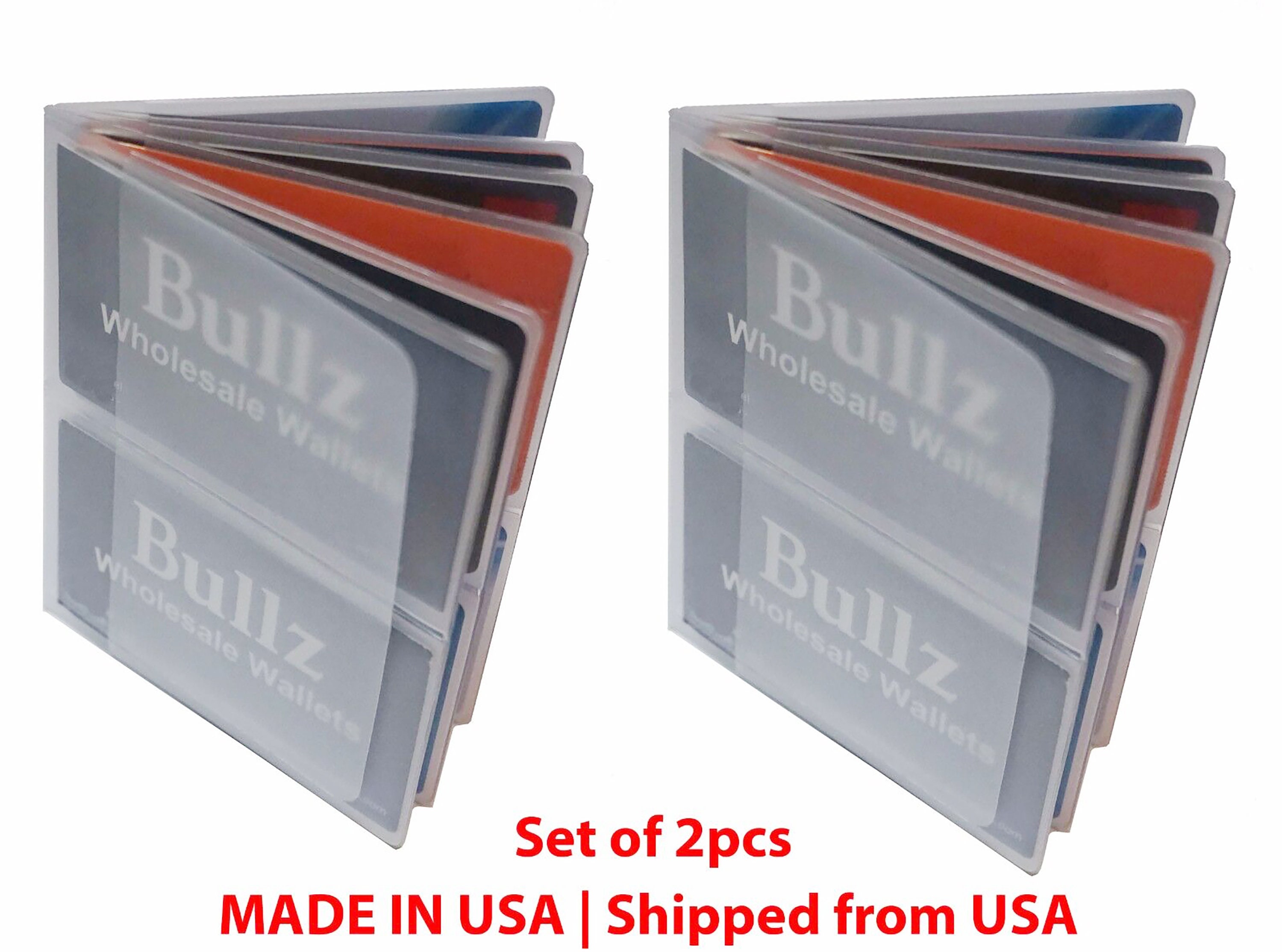 European Hipster Wallets Inserts Heavy Duty Vinyl 6 Pages Inserts Holds ...