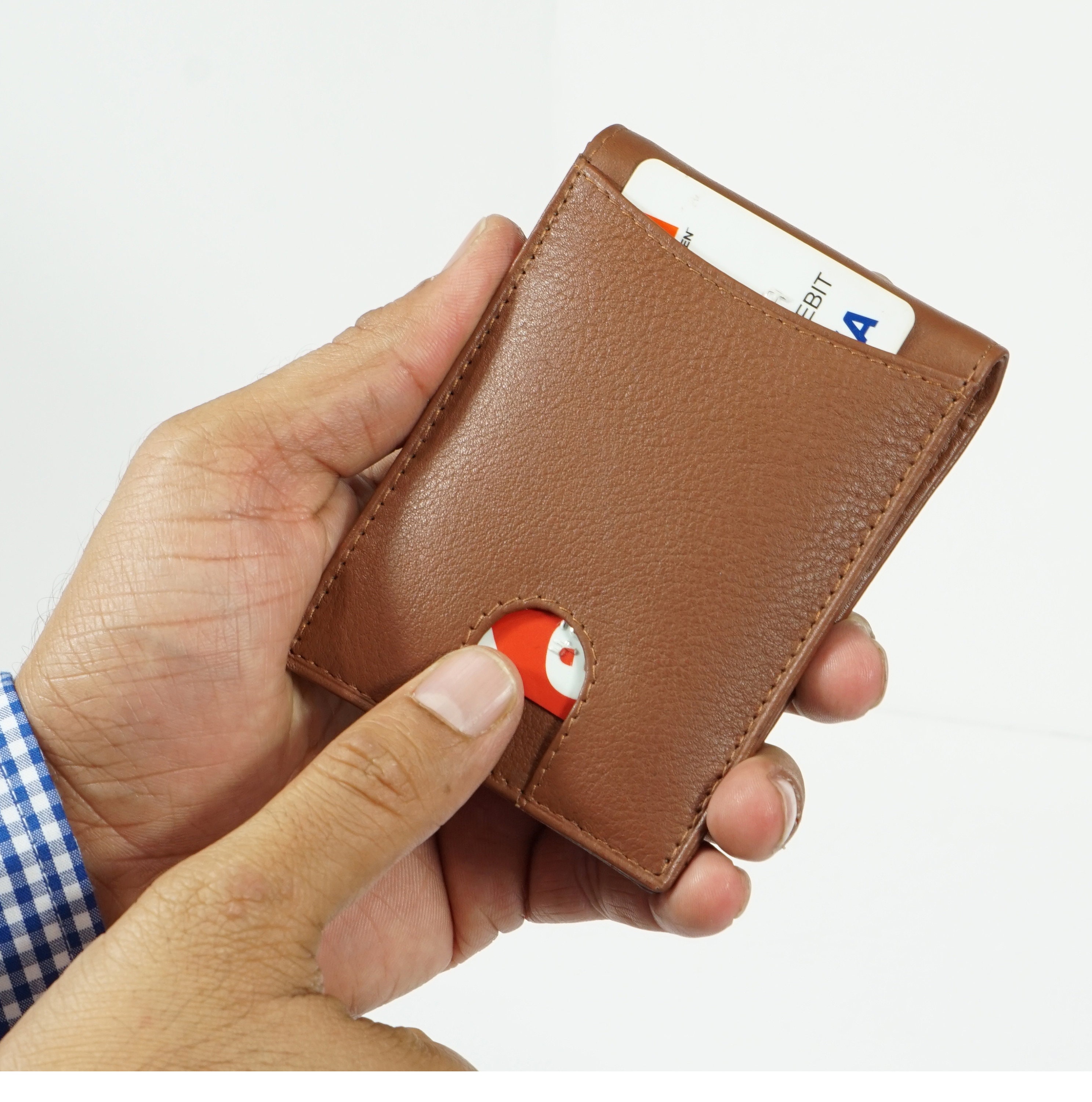 RFID Front Minimalist Slim Bifold Money Clip Wallet for Men Multi Card ...