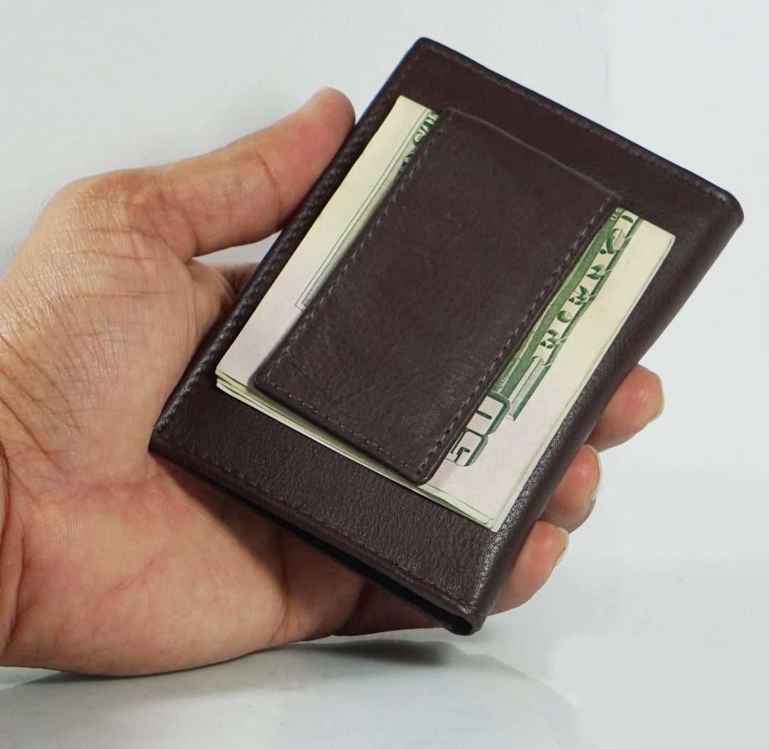 Bifold Front Pocket Minimalist Moeny Clip Wallet for Men Holds Upto 6 ...