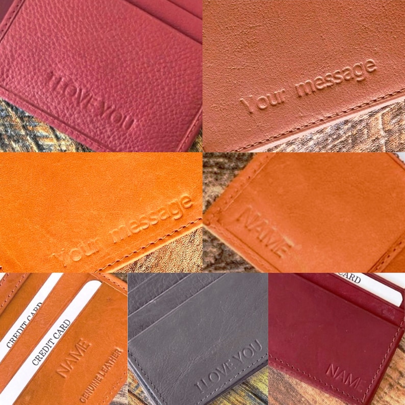 Personalized RFID Trifold Wallets for Men. 8 Credit Card & 1 ID Holder ...