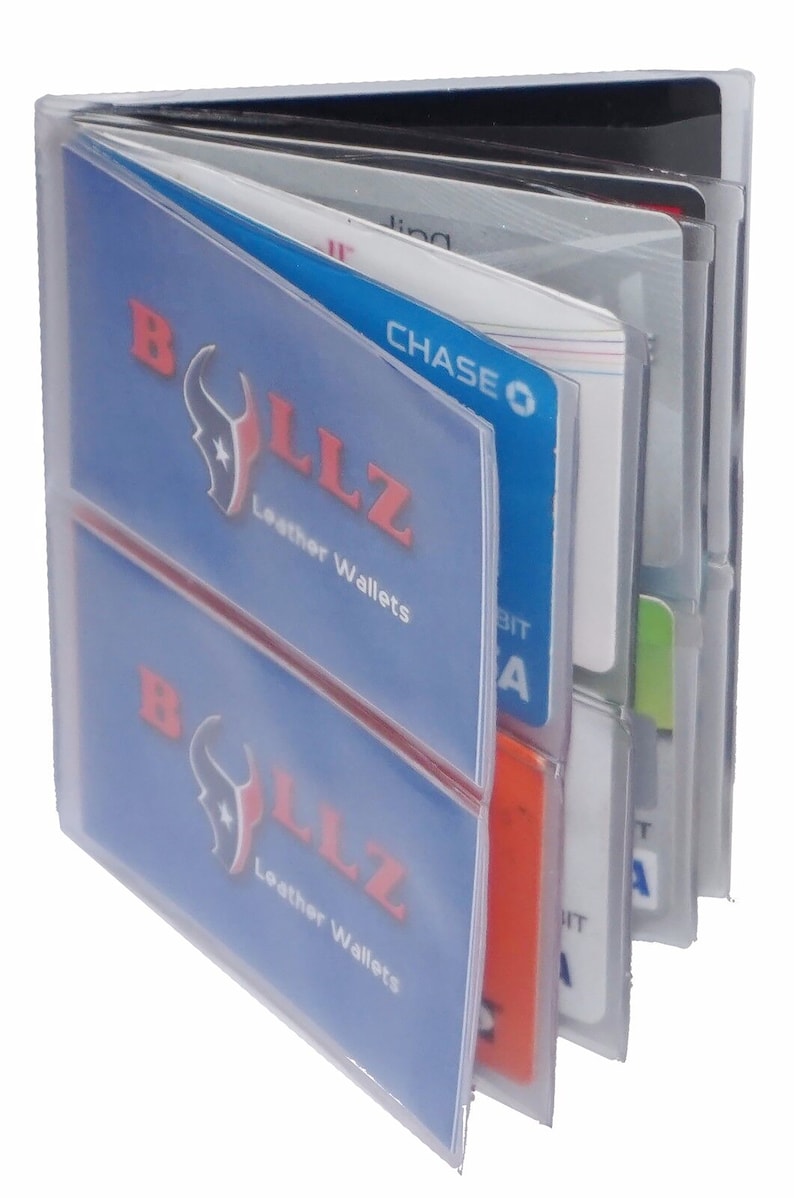 European Hipster Wallets Inserts Heavy Duty Vinyl 6 Pages Inserts Holds ...