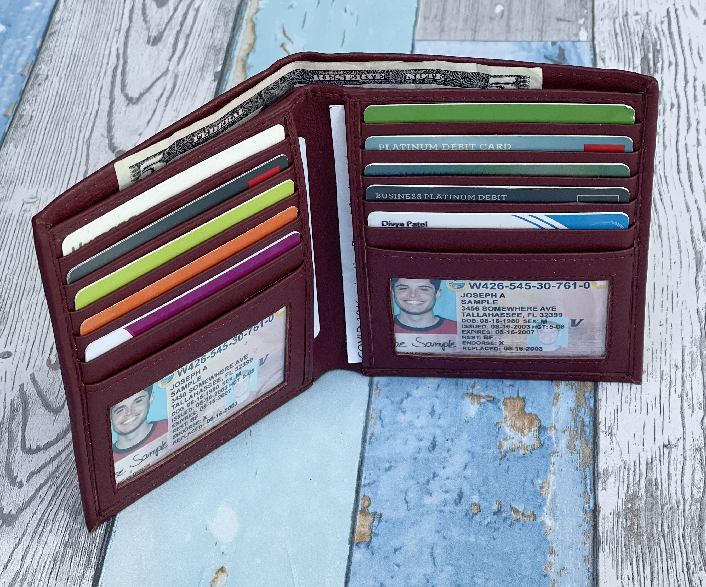 European Hipster Large RFID Bifold Men's Wallet for Men. Credit Card ...