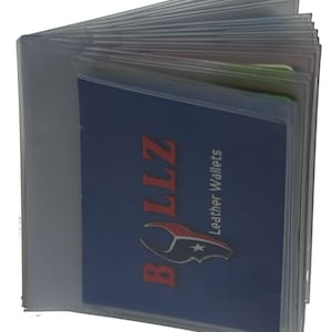 Bifold-trifold Wallets Inserts Heavy Duty Vinyl 12 Pages Inserts Holds ...