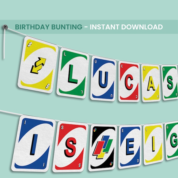 Uno Birthday Party - Etsy