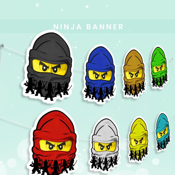 Ninja Birthday Banner - Etsy