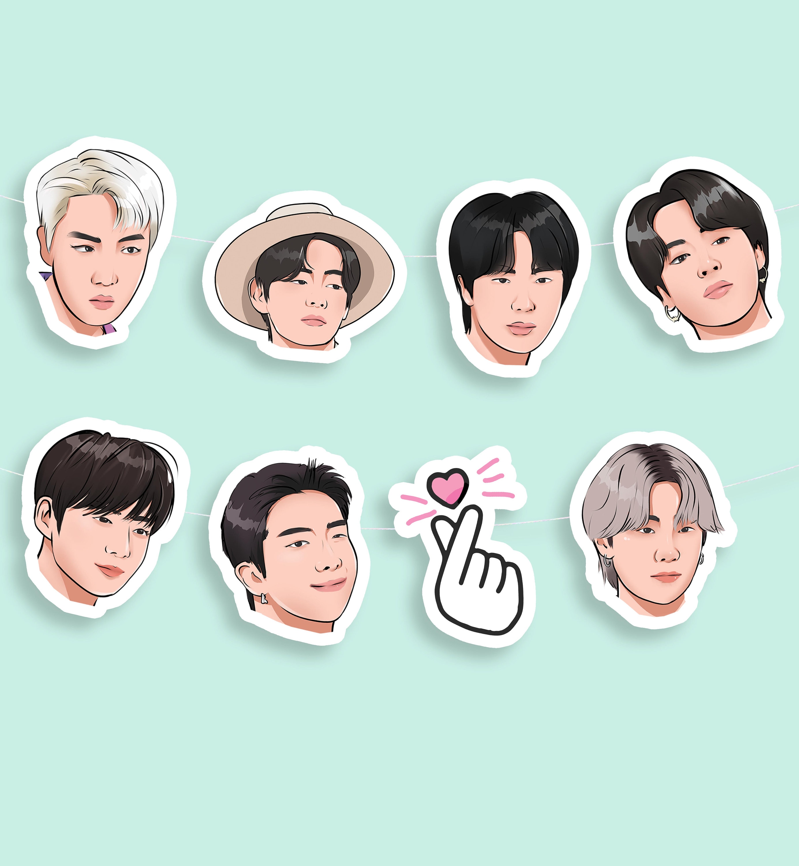 Printable K-pop Boy Band Banner K-pop Themed Party K-pop Boy Band ...