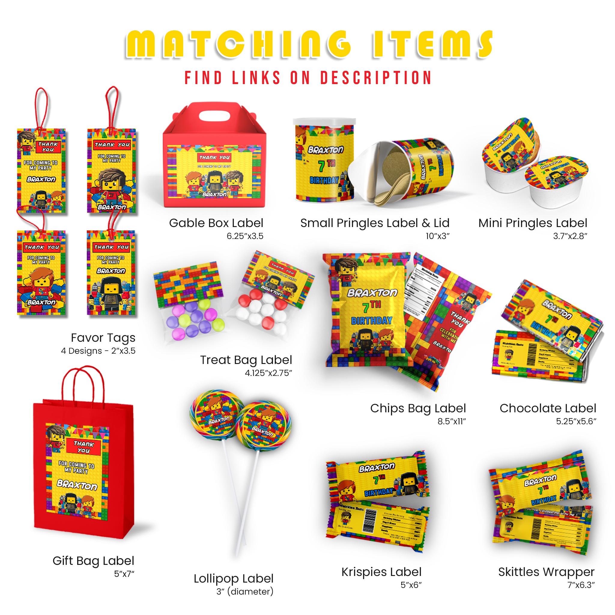 DIY Brick Milestone Poster Building Blocks Birthday Poster Brick ...