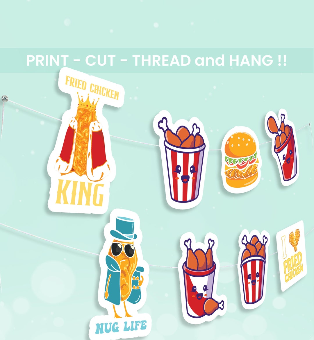 Fried Chicken Banner | Fried Chicken Themed Party | Fried Chicken ...