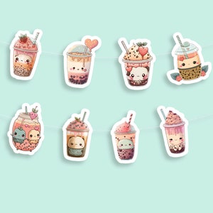 Boba Banner | Bubble Tea Themed Party | Boba Lovers Bunting | Boba ...