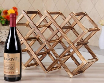 Small Wooden Wine Rack - Etsy