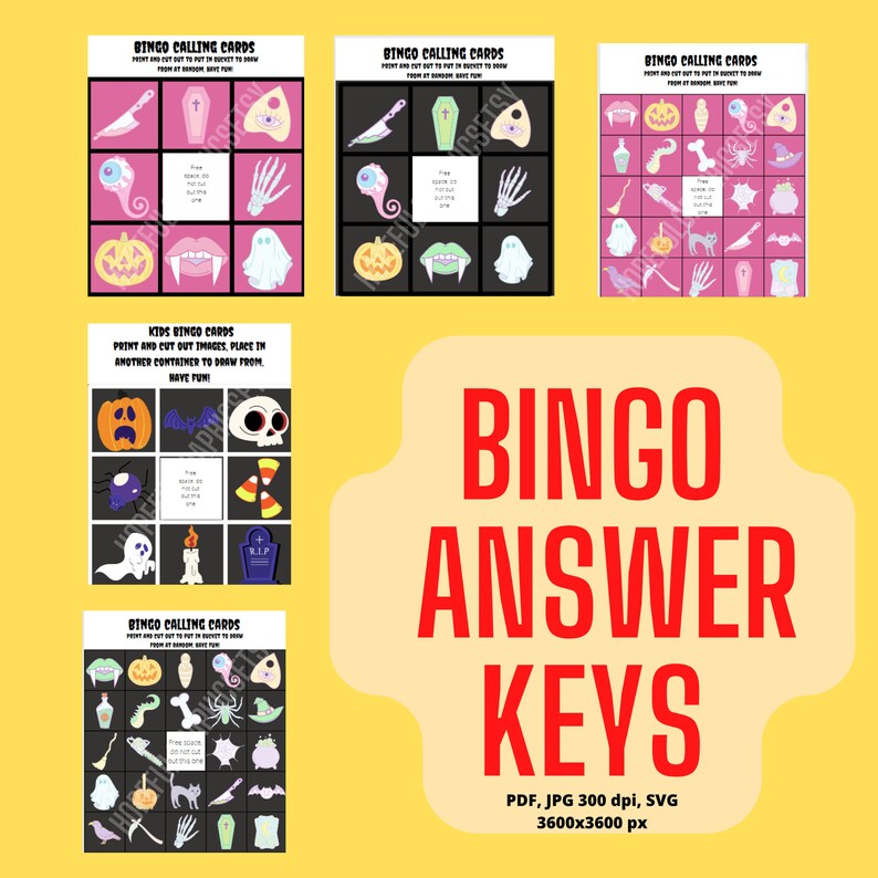 Halloween Printable Posters Bundle | Bingo, Bucket Lists, Movie ...