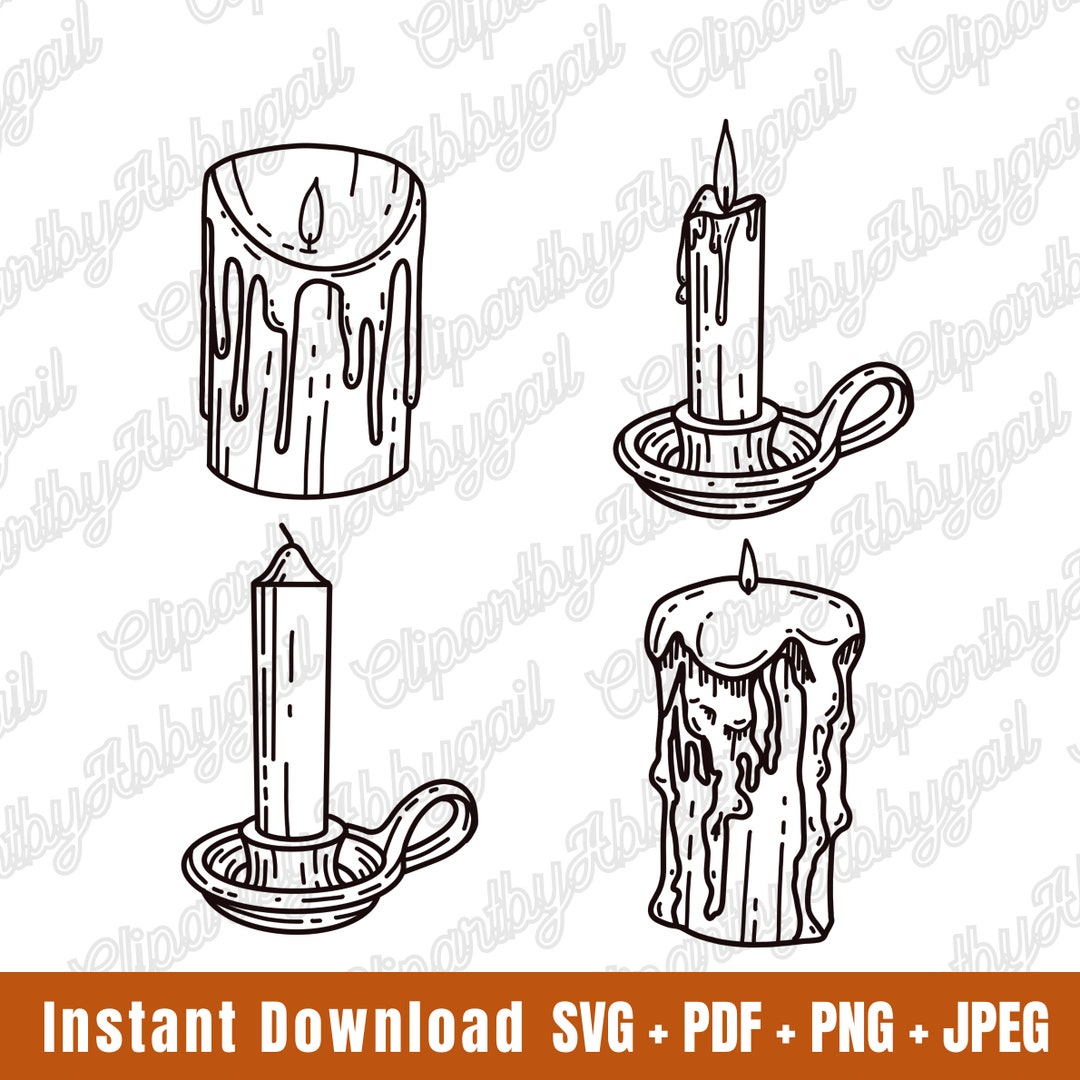Autumn Candles Svg | Candle Svg | Burning Candle Svg | Fall Svg ...