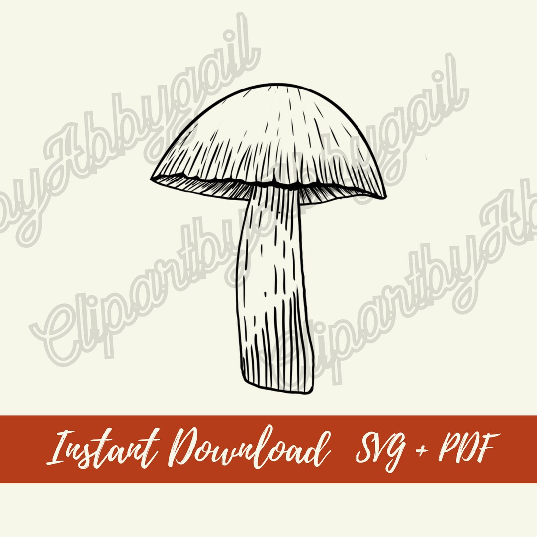 Little Mushroom Svg | Woodland Clipart | Mushroom Svg | Fall Clipart ...
