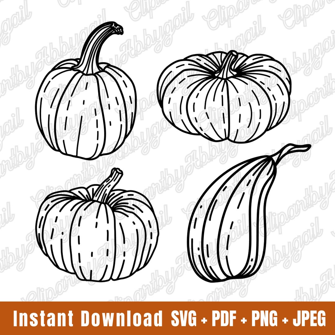 Autumn Pumpkin Svg | Pumpkin Stencil Svg | Fall Svg | Silhouette | Fall ...