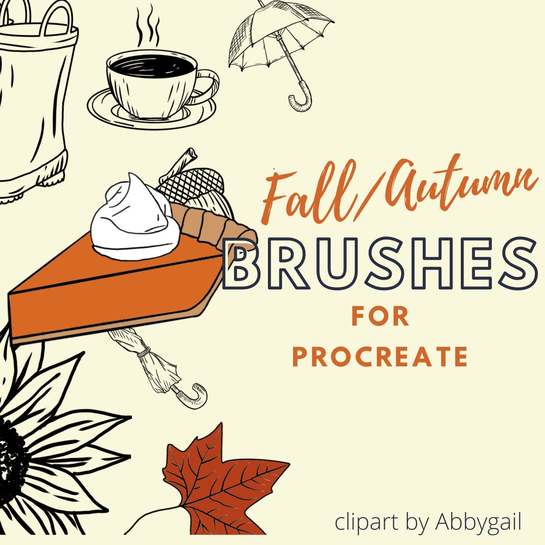 Procreate Fall Brushes | Procreate Autumn Stamp | Fall Stamp Brushes ...
