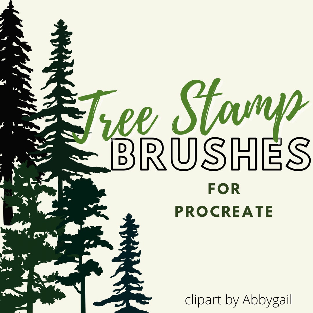 12 Procreate Tree Brush | Procreate Brush | Tree Stamp | Procreate Tree ...