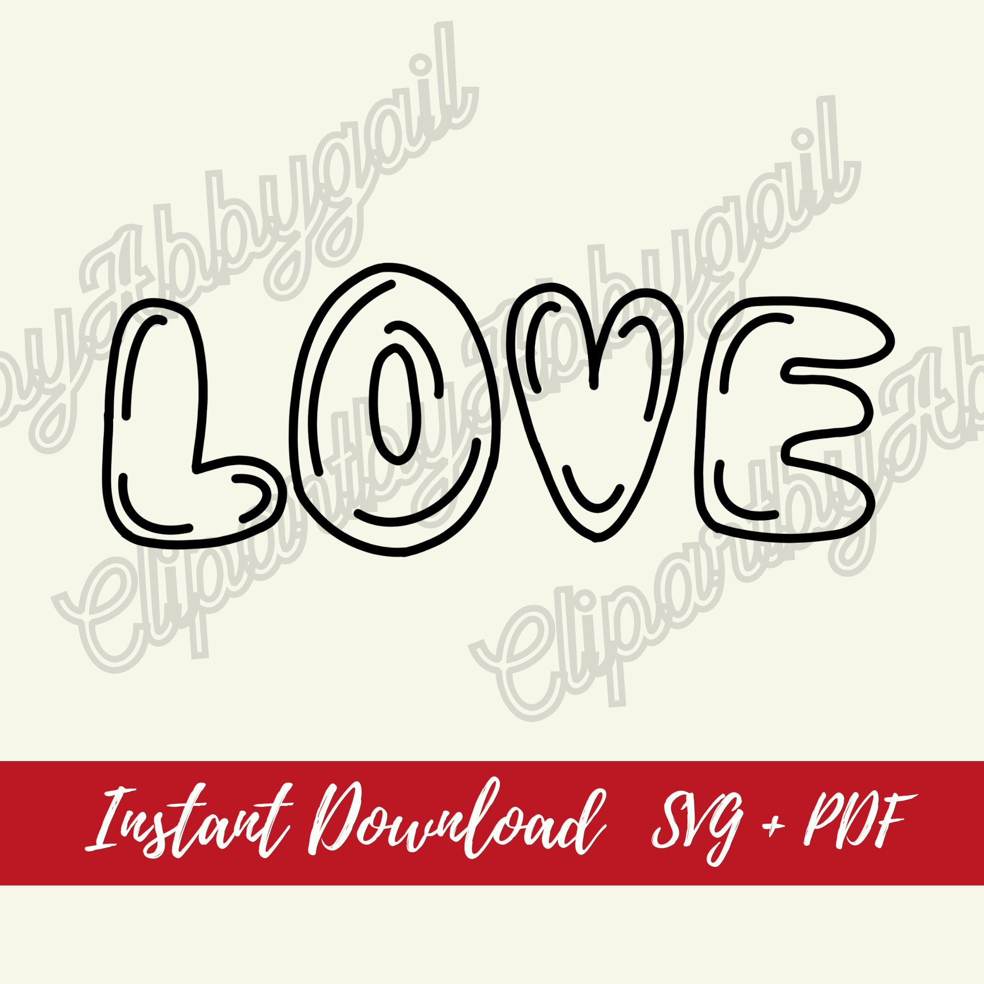 Love in Bubble Font Svg | Valentine’s Day Svg | Love Svg | Heart Svg ...
